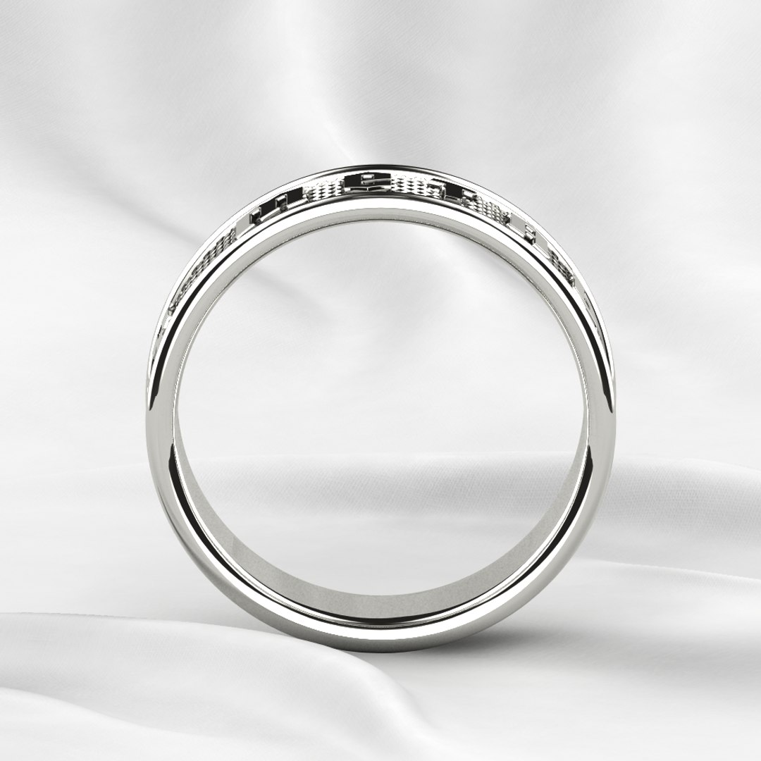 3D heavy metal ring silver - TurboSquid 1529721