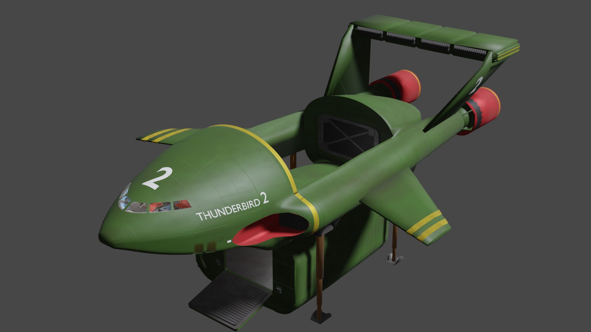 Thunderbird 2 3D Model - TurboSquid 1983198