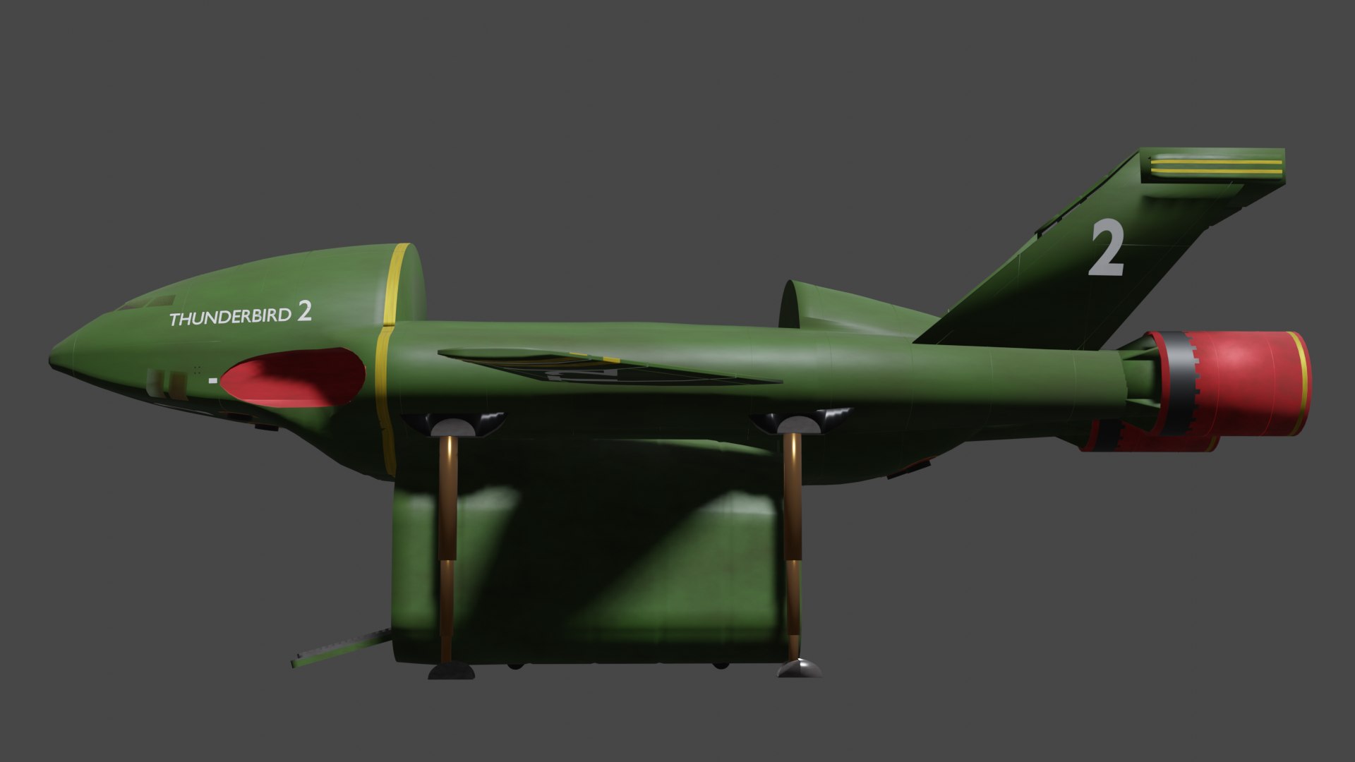 Thunderbird 2 3D Model - TurboSquid 1983198