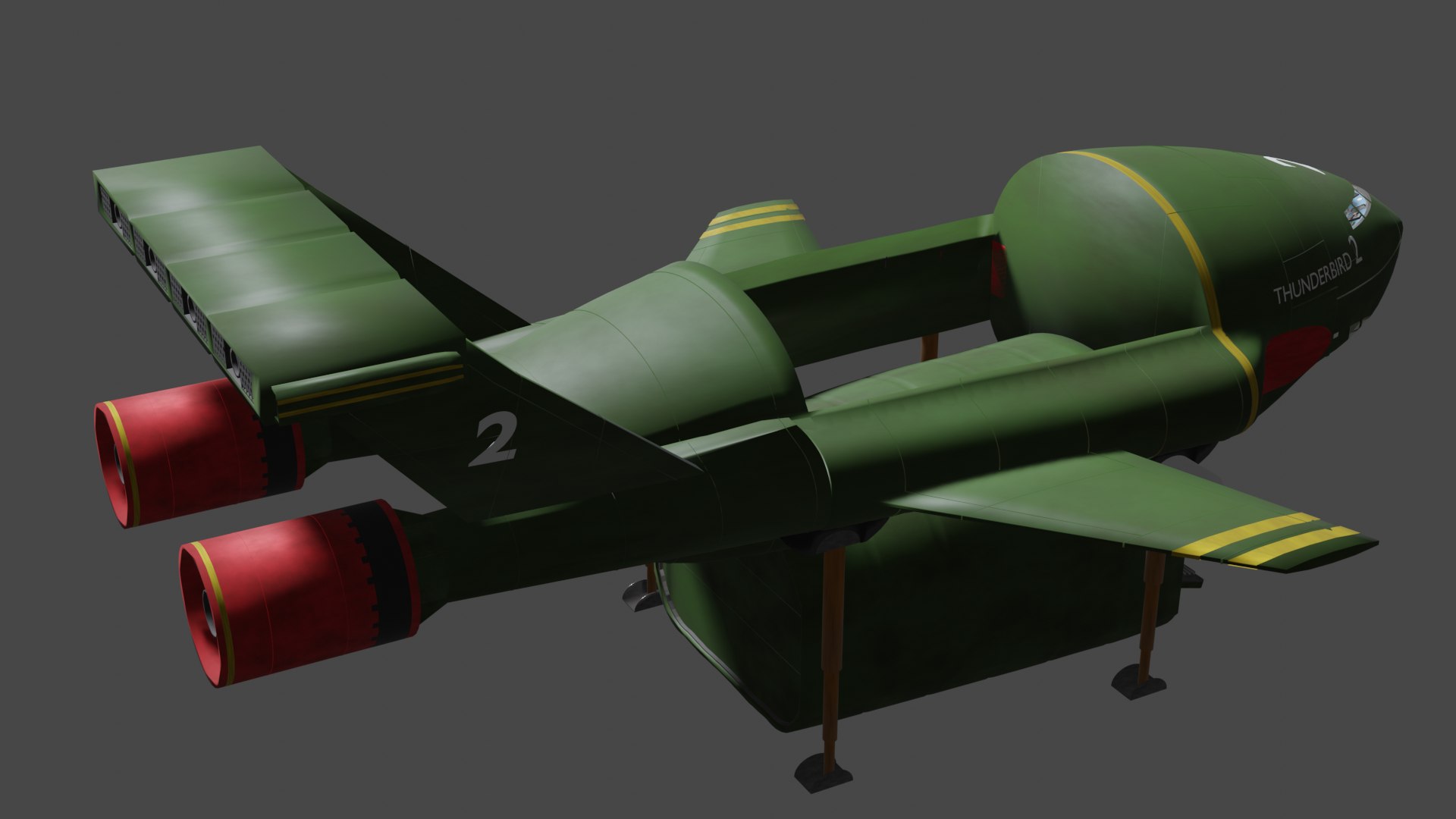 Thunderbird 2 3D Model - TurboSquid 1983198