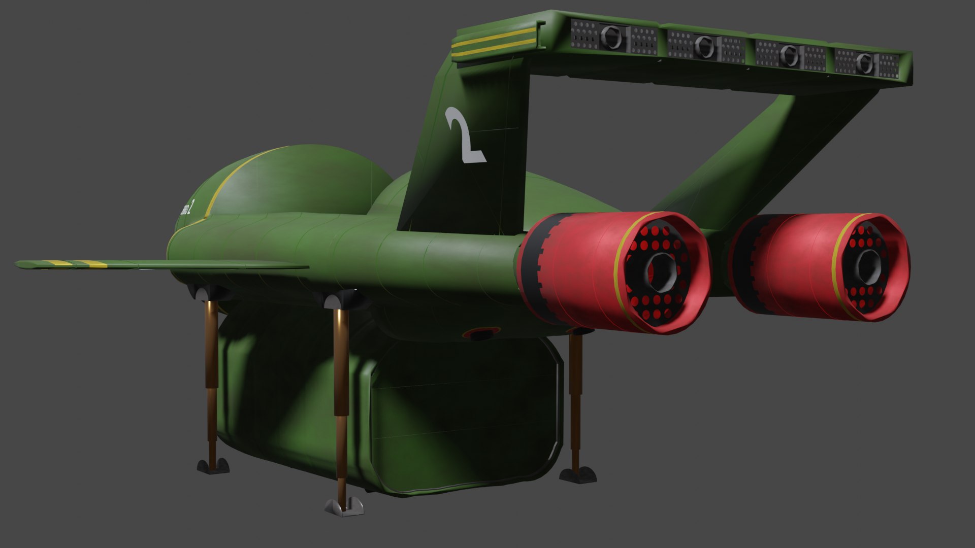 Thunderbird 2 3D Model - TurboSquid 1983198