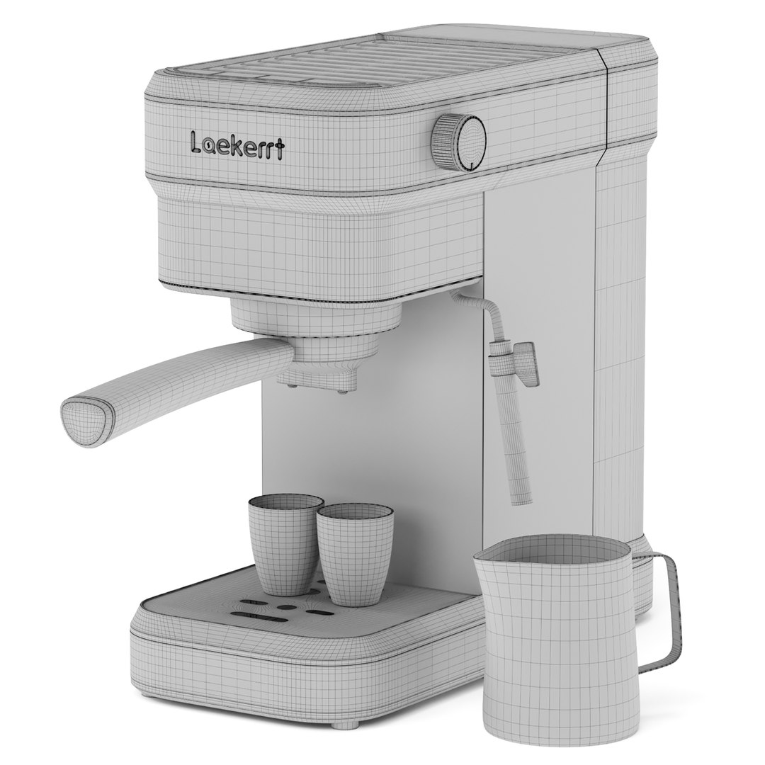 3D Espresso coffee machine by LAEKERRT model - TurboSquid 2085094