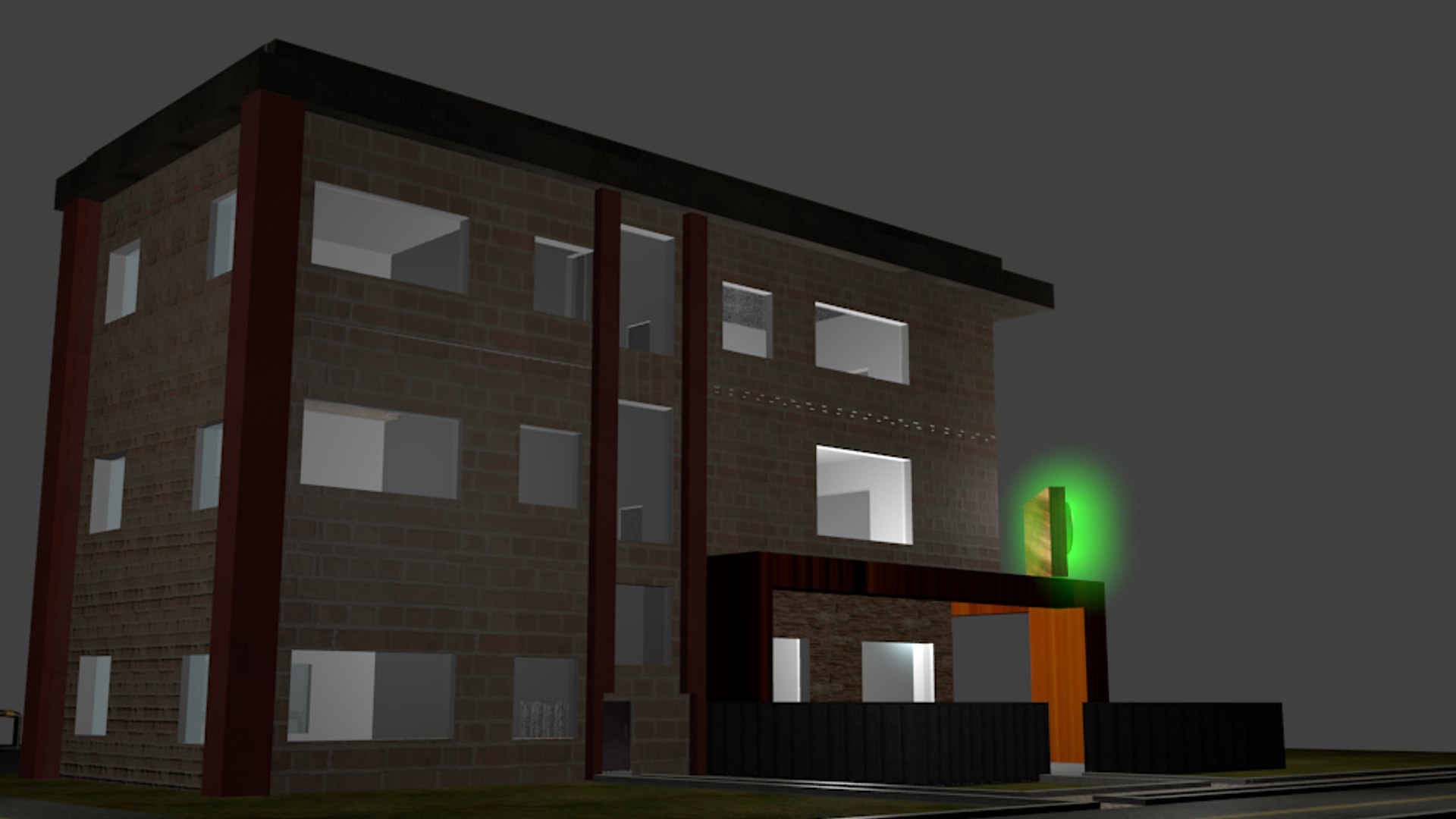 Panel House Architectural 3D Model - TurboSquid 1432221