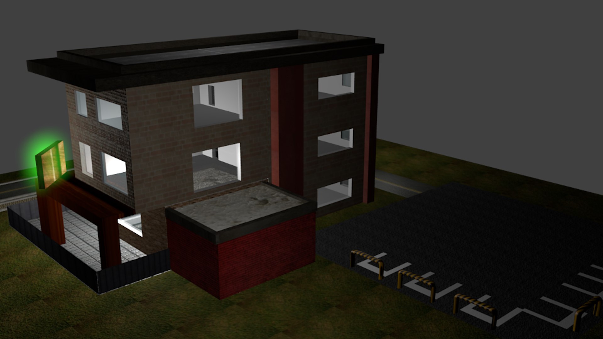 Panel House Architectural 3D Model - TurboSquid 1432221