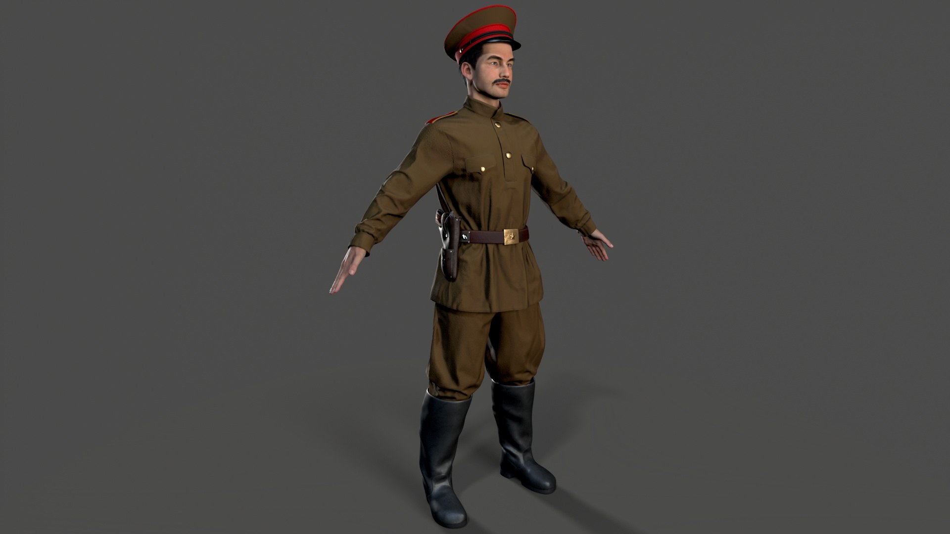 3D Soviet Soldier - TurboSquid 2389982