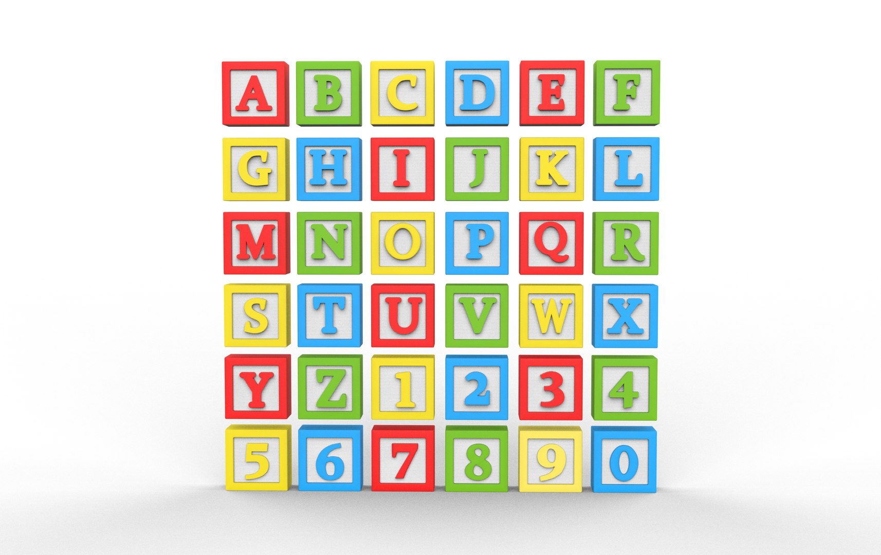 3D Model Alphabet Blocks 3D Model - TurboSquid 2333054