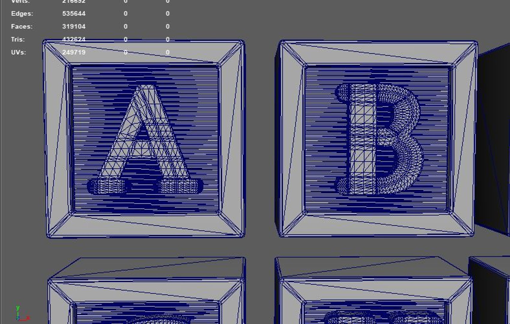 3D Model Alphabet Blocks 3D Model - TurboSquid 2333054