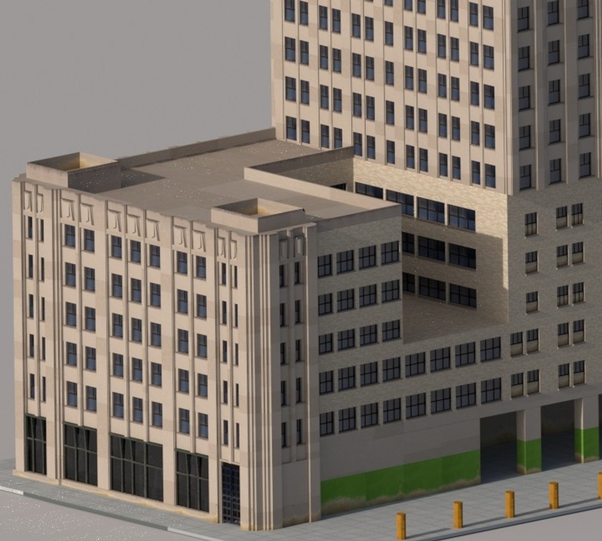 detroit bulding 3d 3ds