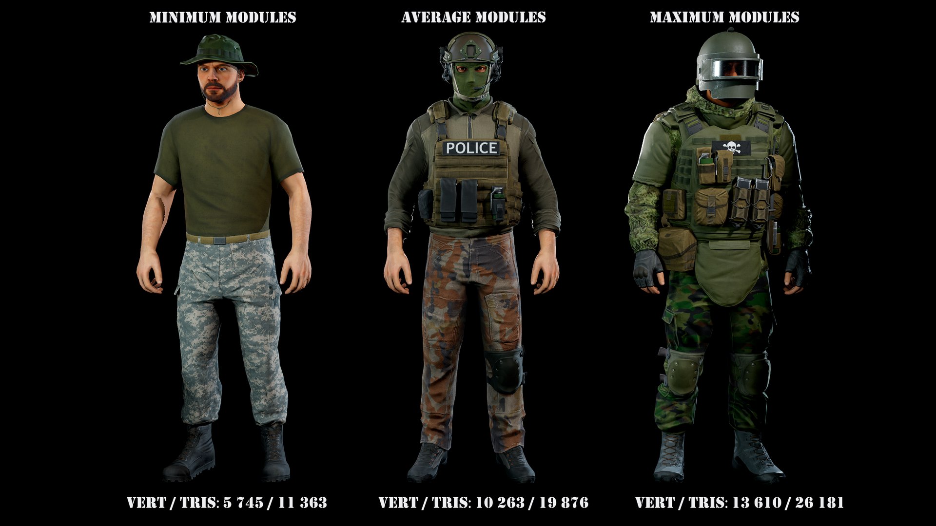 Modular Military Character 2 3D - TurboSquid 1748667