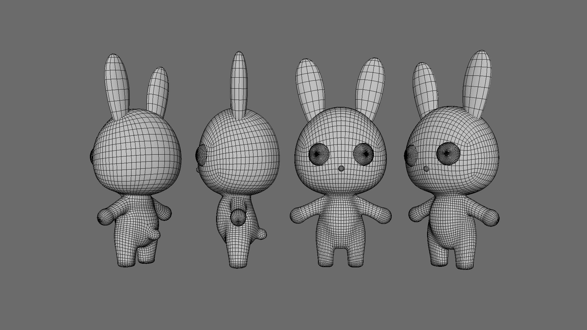 3D Cute Bunny Rabbit 01 - Rigged And Animated - TurboSquid 2382474