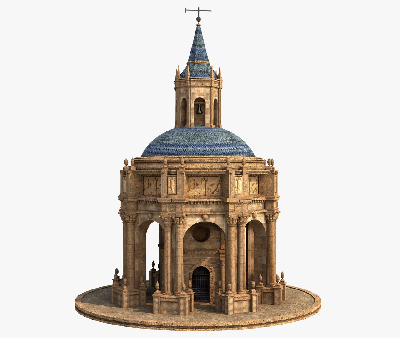 Fantasy Ancient Dome Tower 3D - TurboSquid 1996617