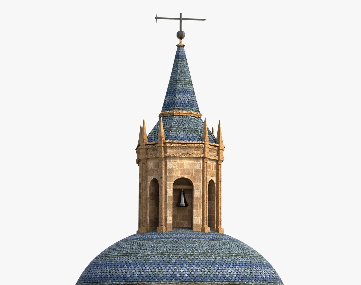 Fantasy Ancient Dome Tower 3D - TurboSquid 1996617