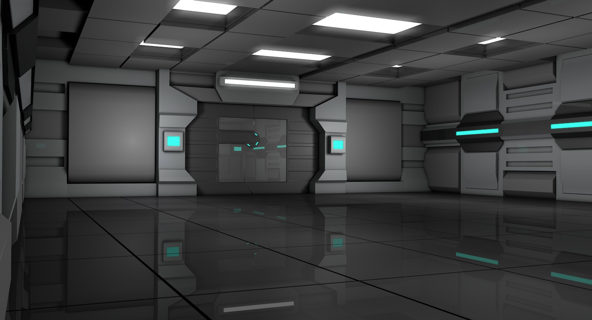 Sci Fi Room Scene 3D Model - TurboSquid 1663303