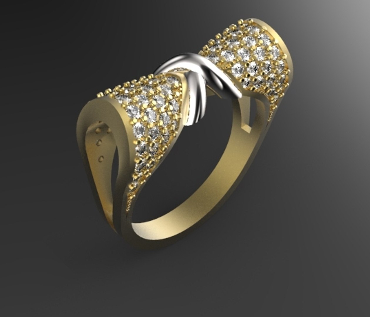 3d gold ring model