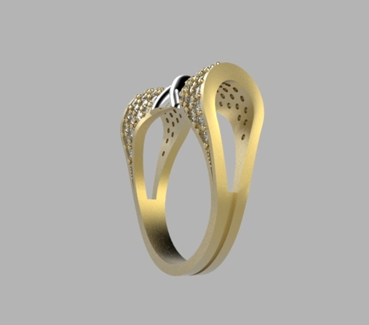3d gold ring model