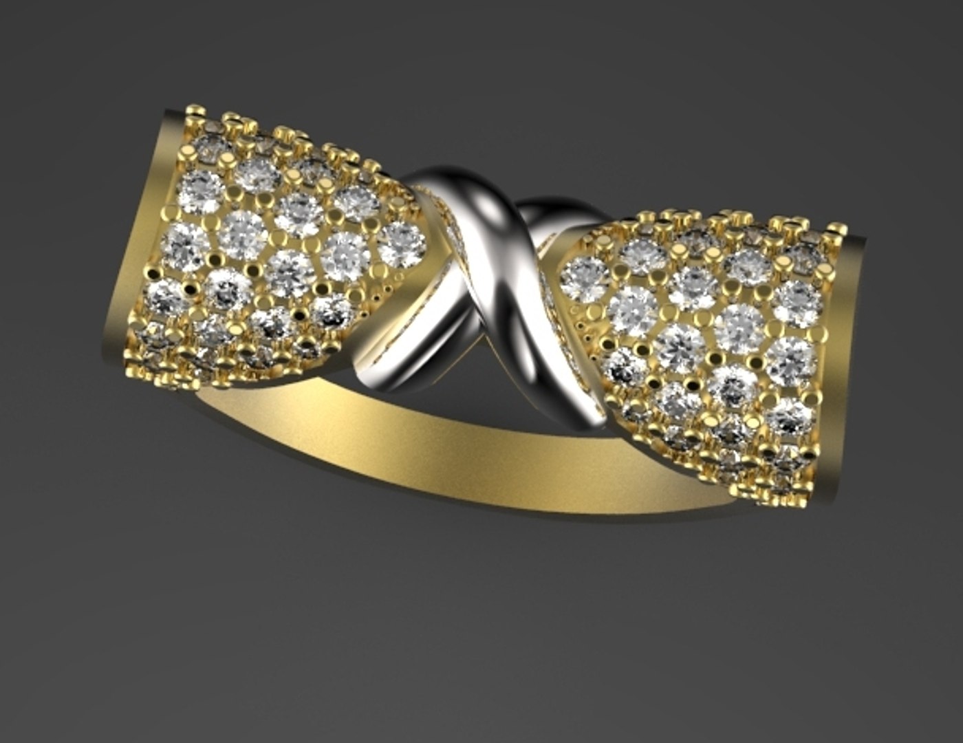3d gold ring model