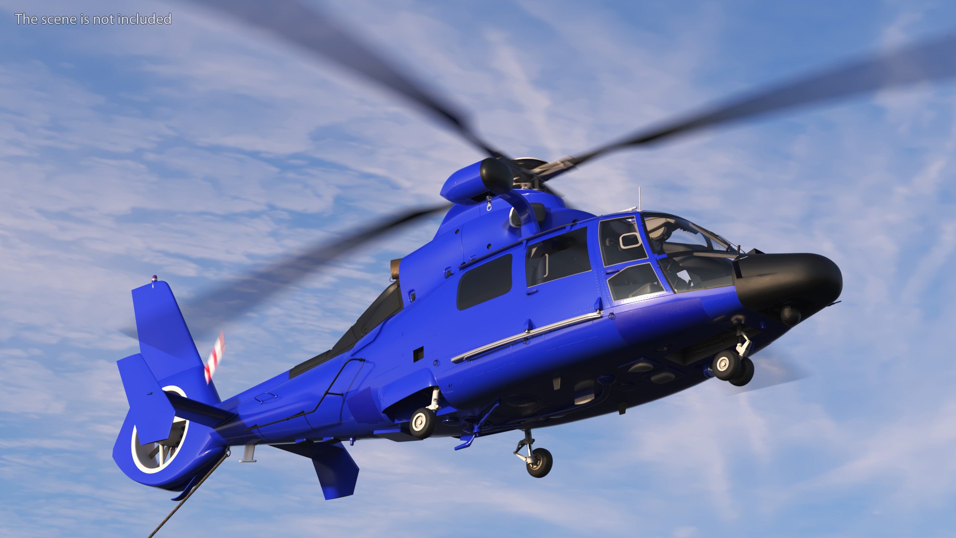 Helicopter With Huge Advertising Air Banner Model - TurboSquid 2347661