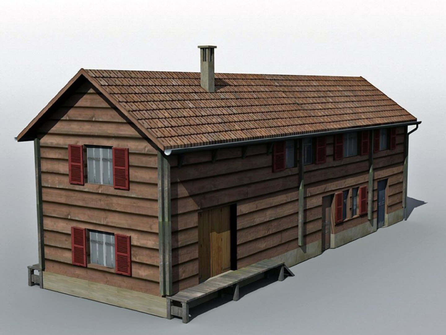 Swiss Train Station 3d Model