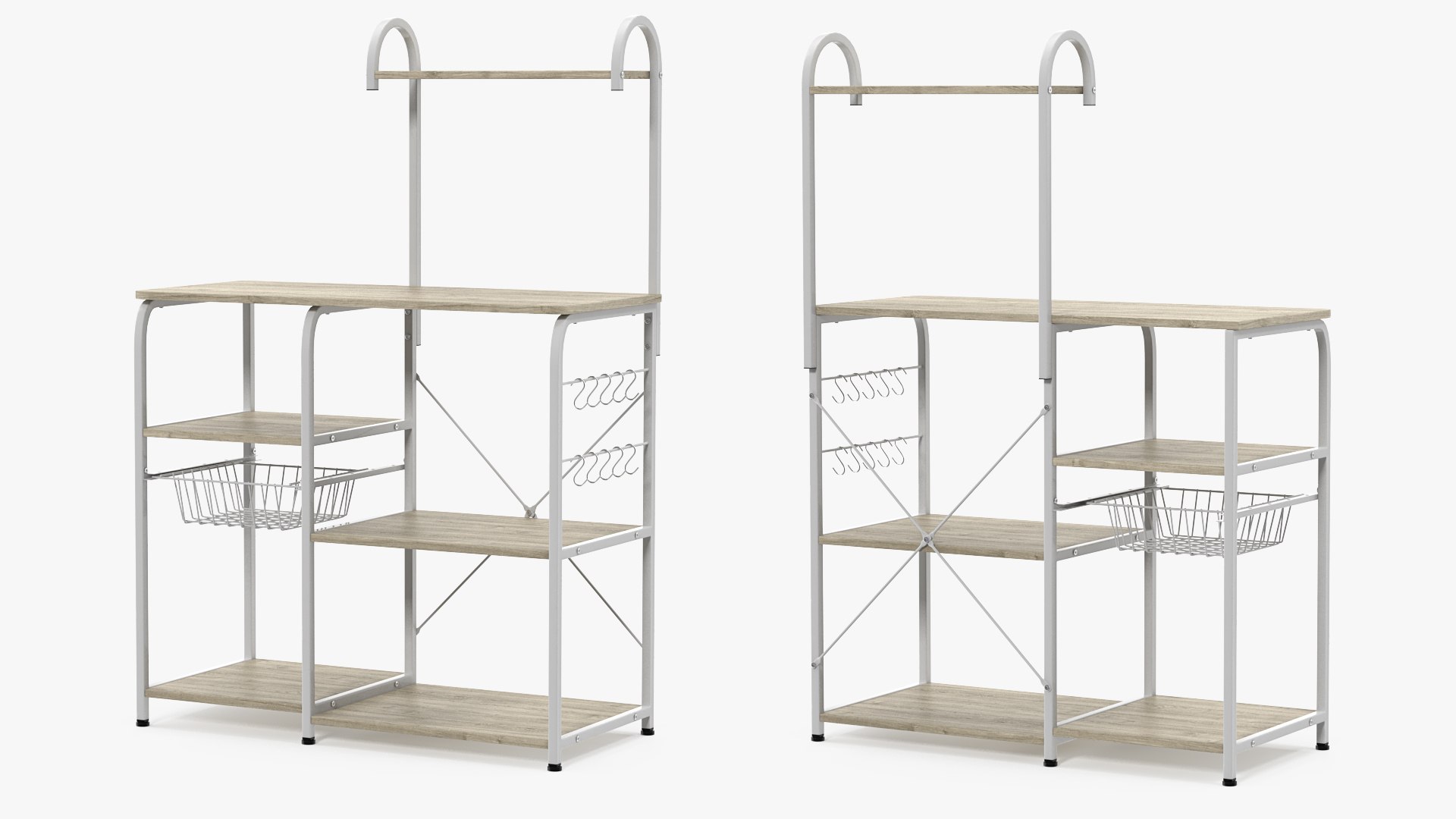 3D model multipurpose kitchen bakers rack - TurboSquid 1576752