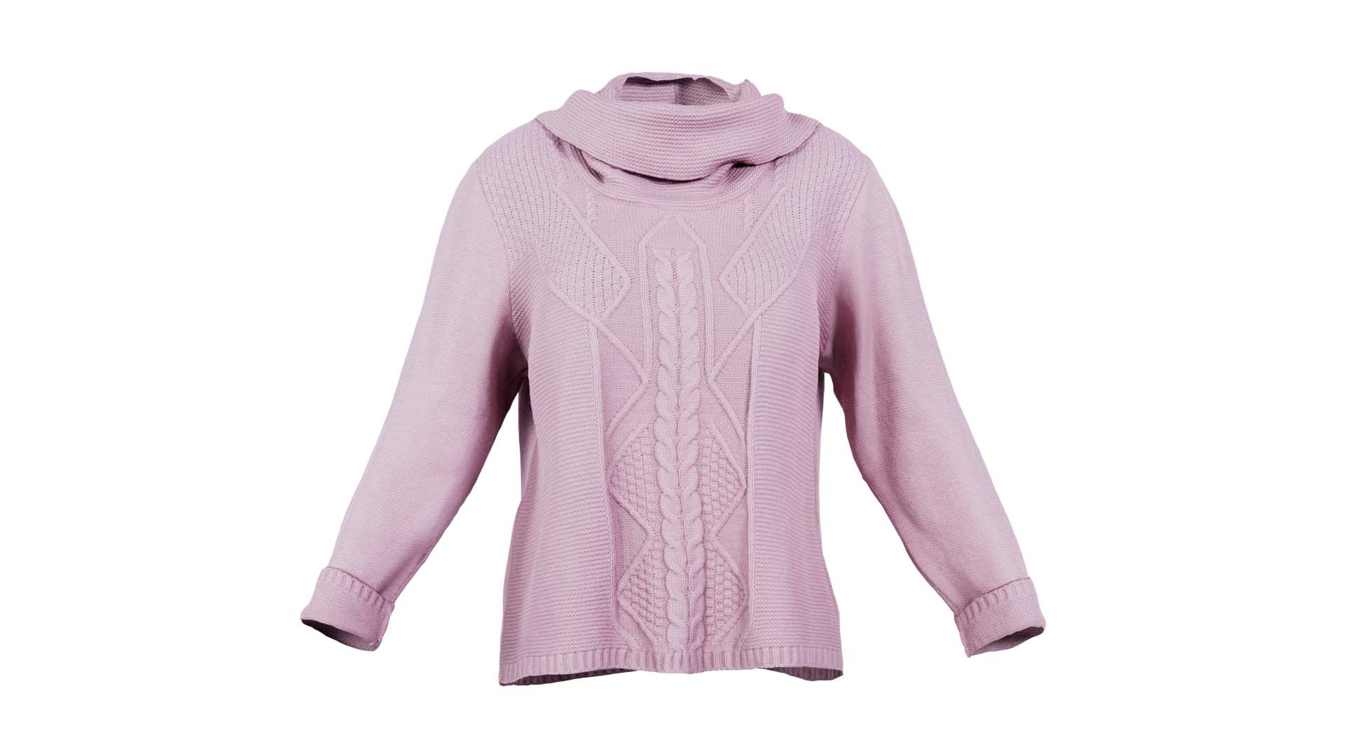 3D Pink Knit Wool Pull Remastered Model - TurboSquid 2361773