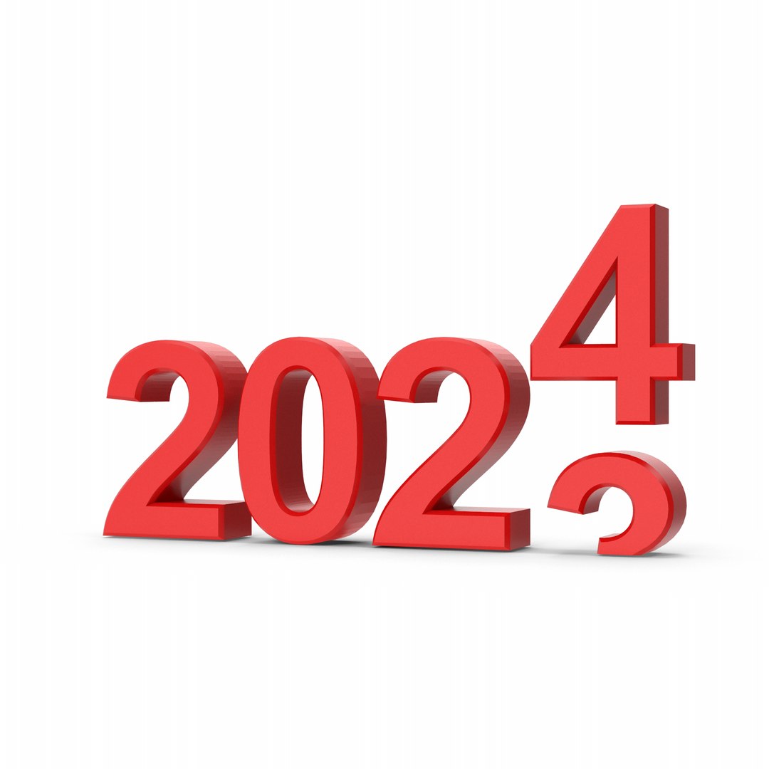 3D Model 2023 To 2024 Symbol - TurboSquid 2220484