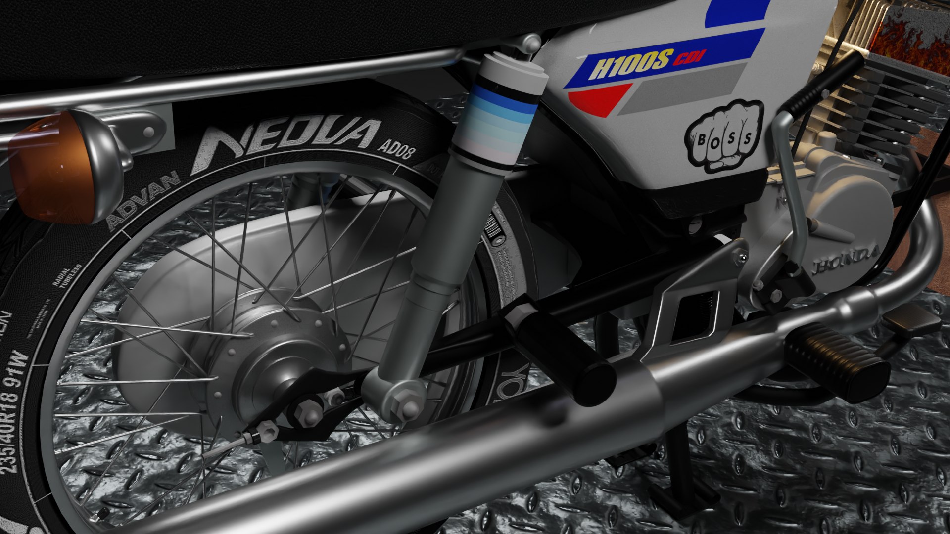 3D Honda H100S CDI Model - TurboSquid 2038062