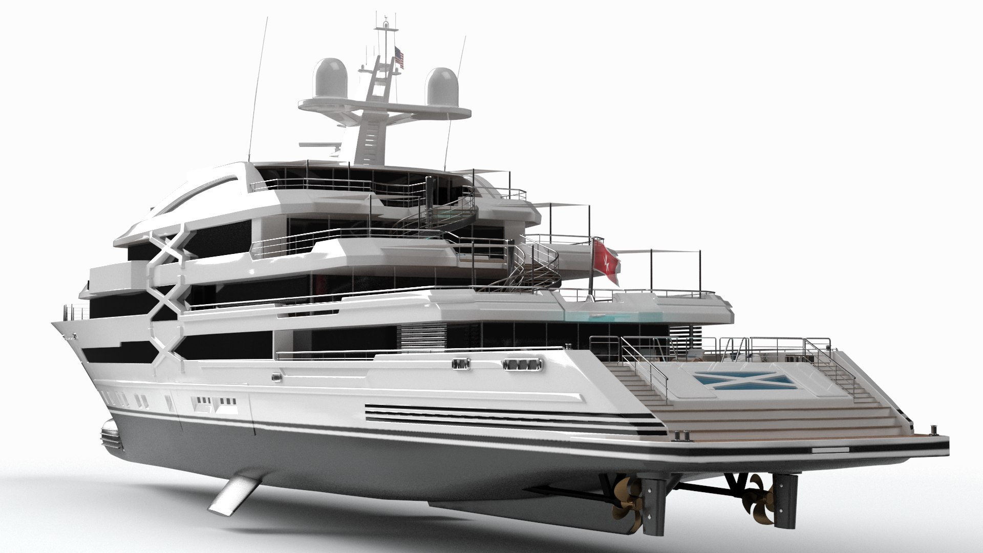 ProjectX Superyacht Dynamic Simulation 3D model - TurboSquid 2022529