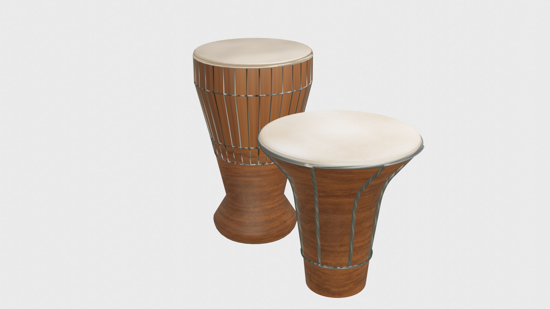 3D Bongo Drum Model - TurboSquid 1651837