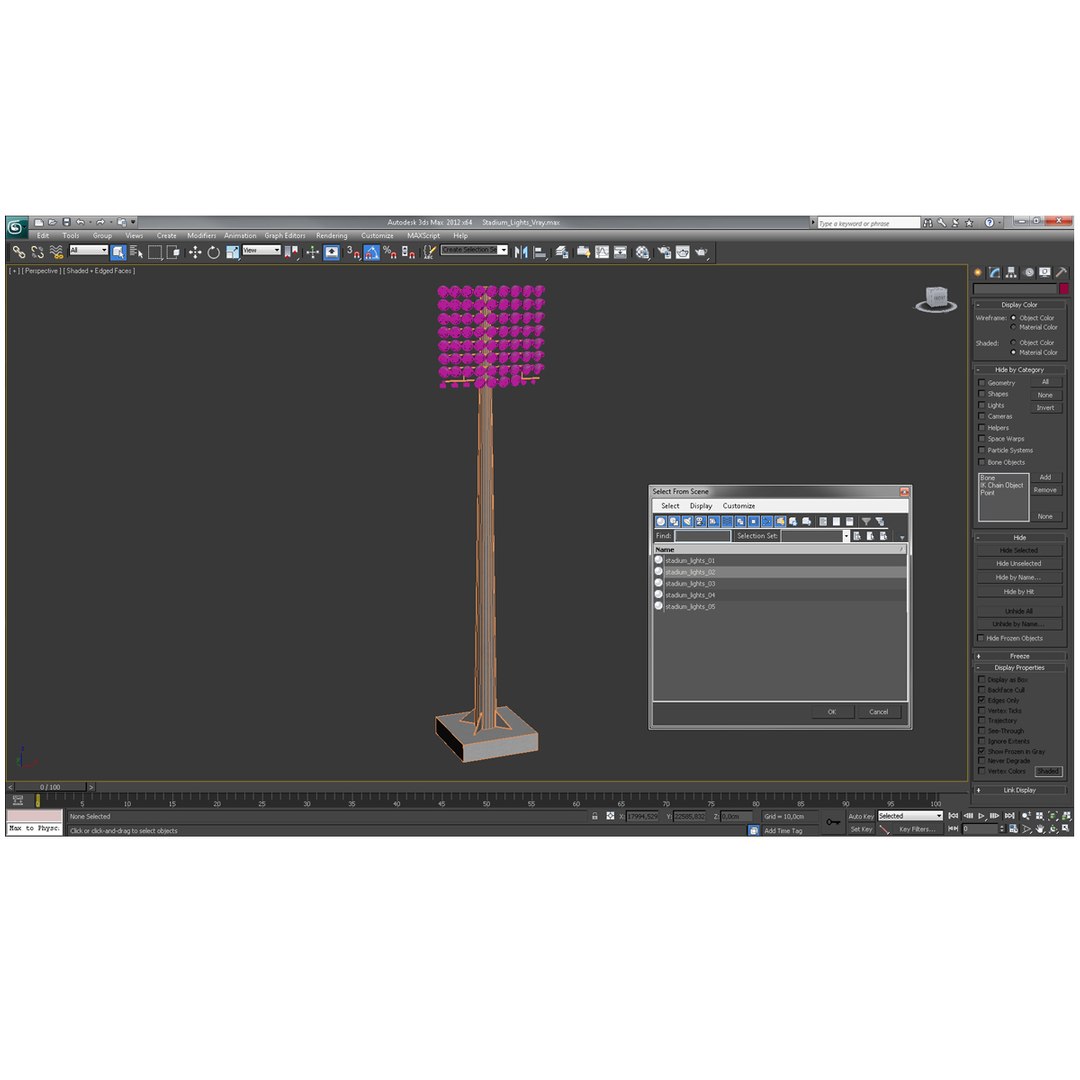 3ds Max Stadium Lights