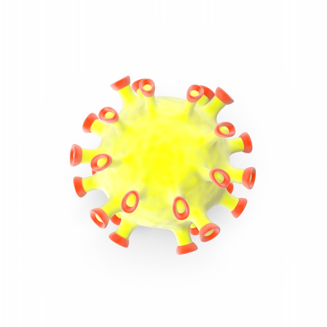 3D Model Virus Yellow - TurboSquid 2317236
