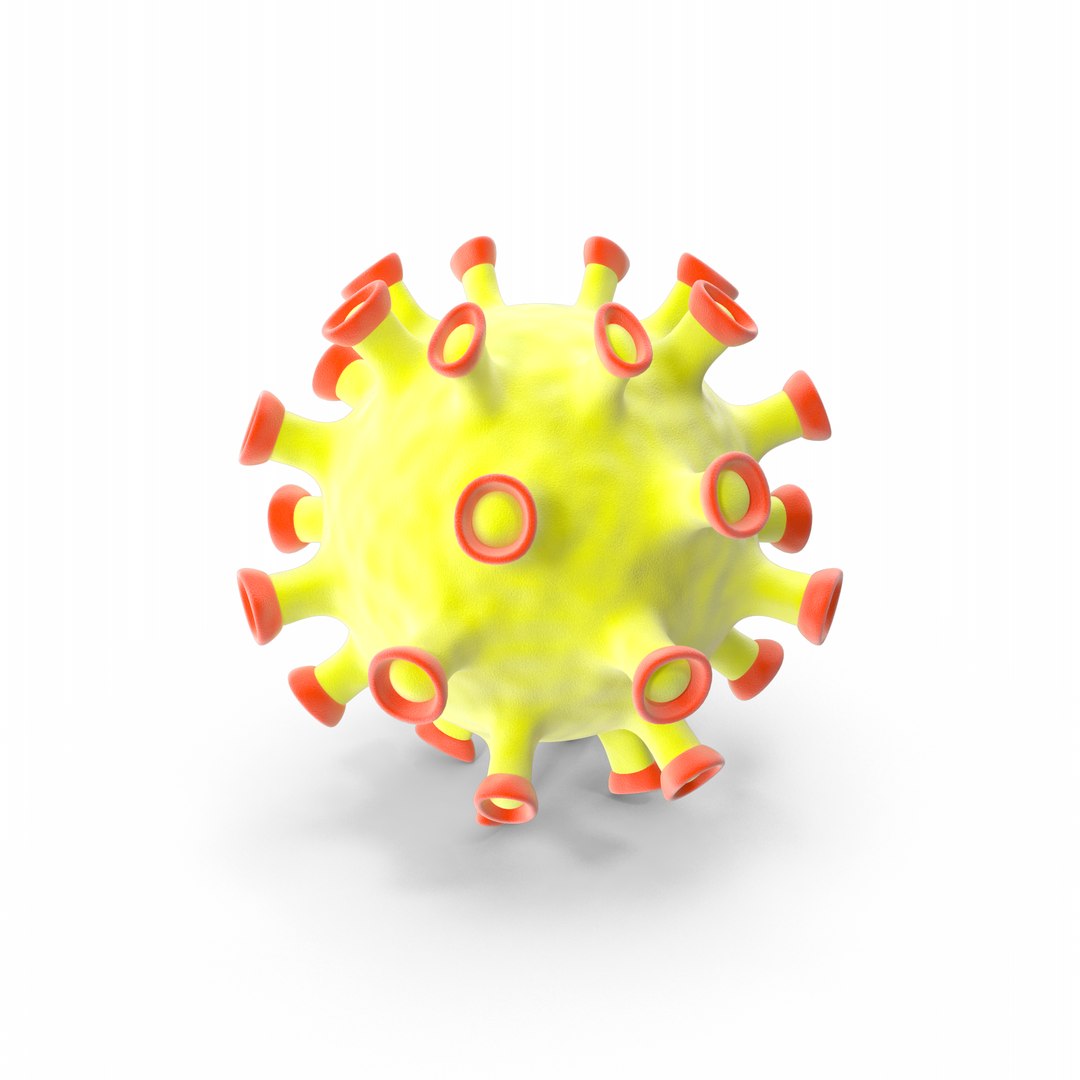 3D Model Virus Yellow - TurboSquid 2317236