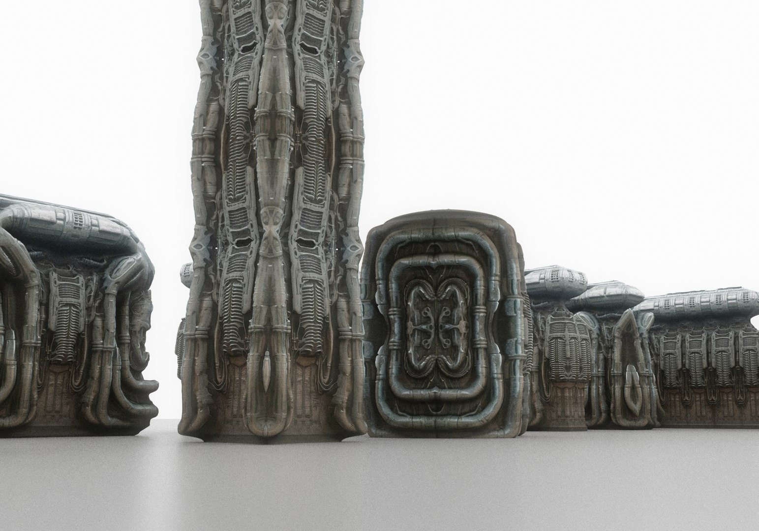 3D Alien Architecture Sci Fi Pack 20 - TurboSquid 2063455