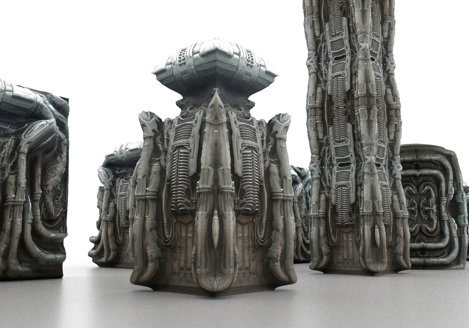 3D Alien Architecture Sci Fi Pack 20 - TurboSquid 2063455
