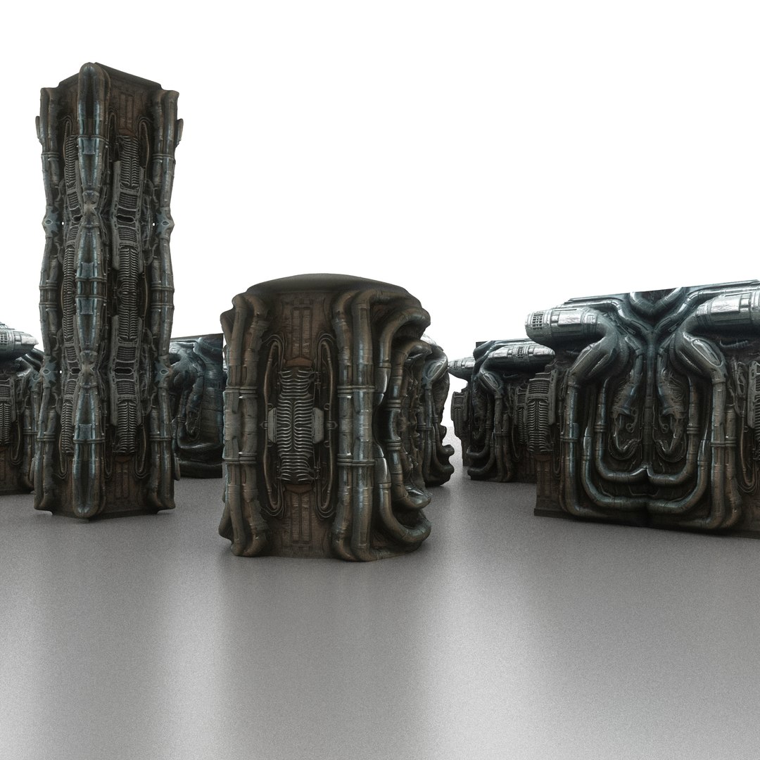 3D Alien Architecture Sci Fi Pack 20 - TurboSquid 2063455