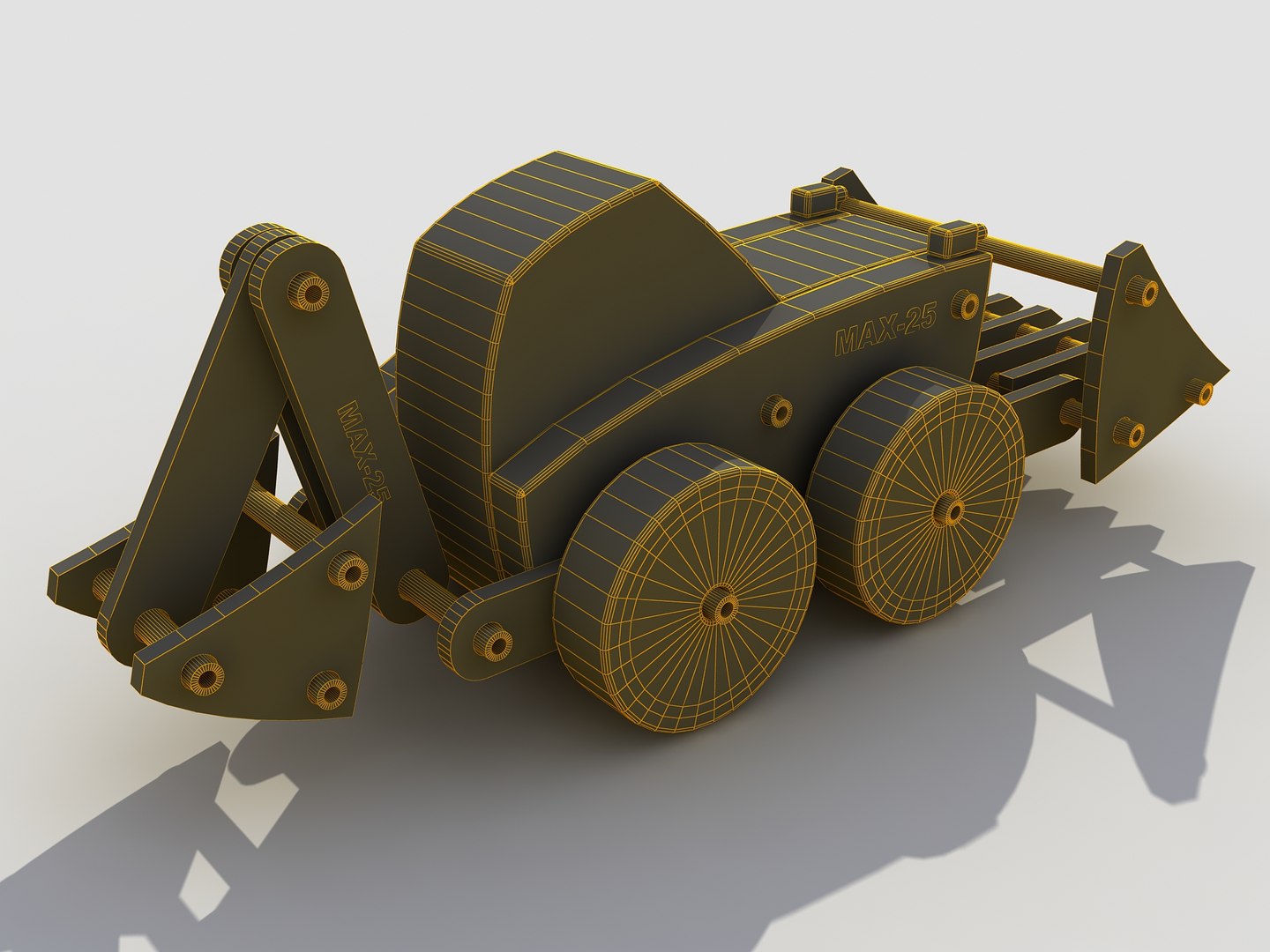 Toy Tractor Module Kit 3d Model