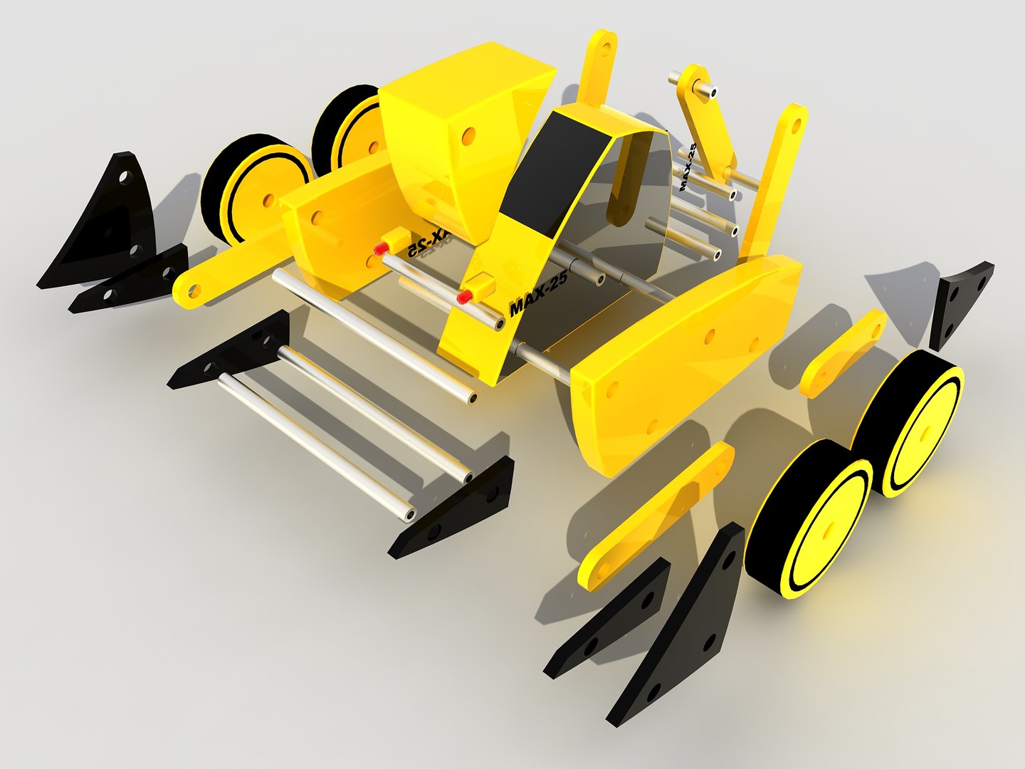 Toy Tractor Module Kit 3d Model