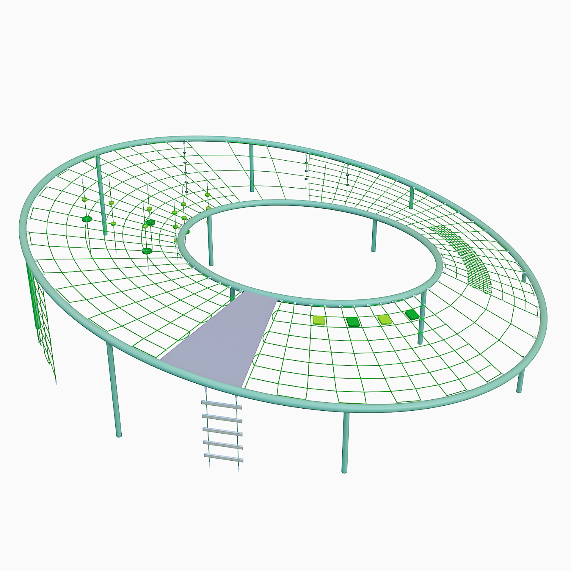 Kompan Playground Equipment Full Set 3D model - TurboSquid 1751226