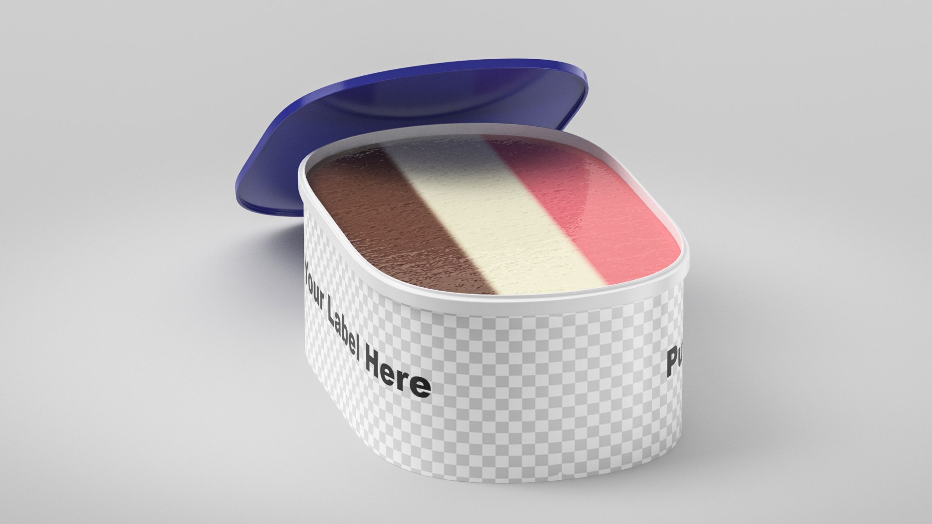 Editable Ice Cream Box Model - TurboSquid 1644344