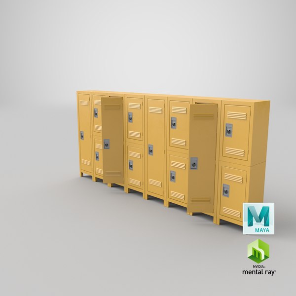 Lockers modeled pbr 3D model - TurboSquid 1425486