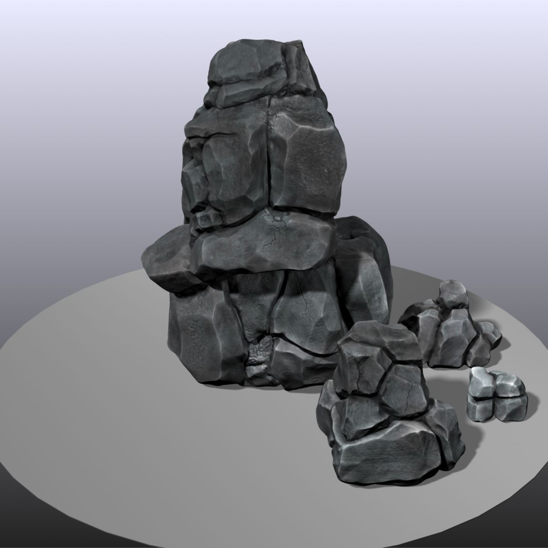 3d Model Rocks