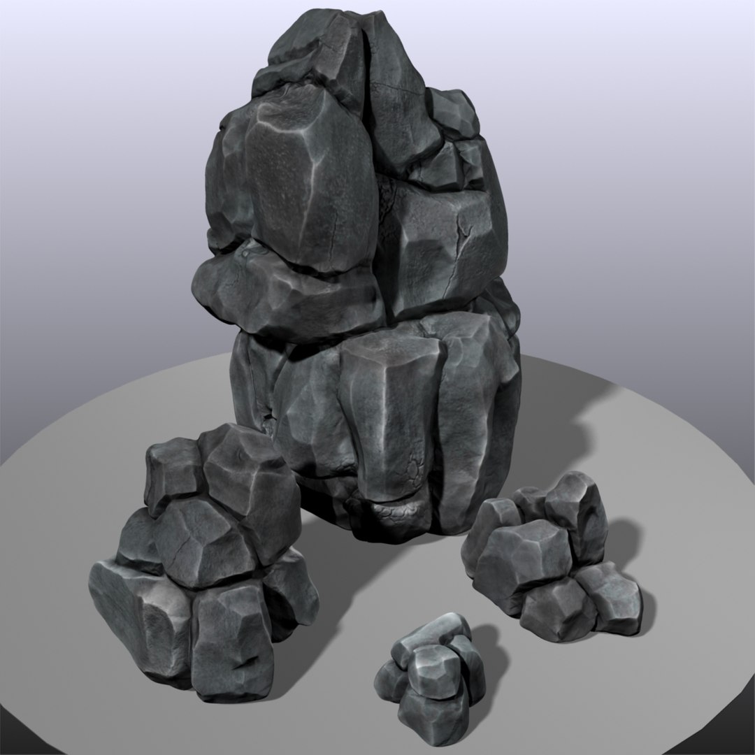 3d Model Rocks