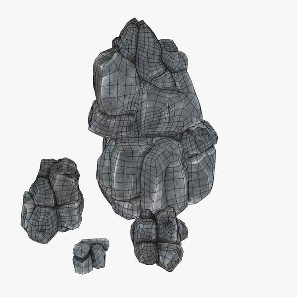 3d model rocks