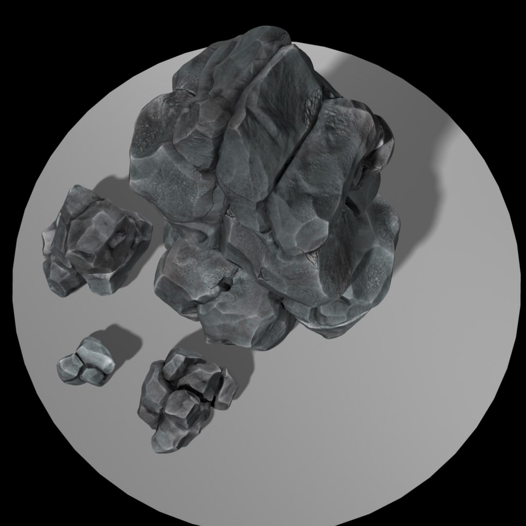 3d Model Rocks