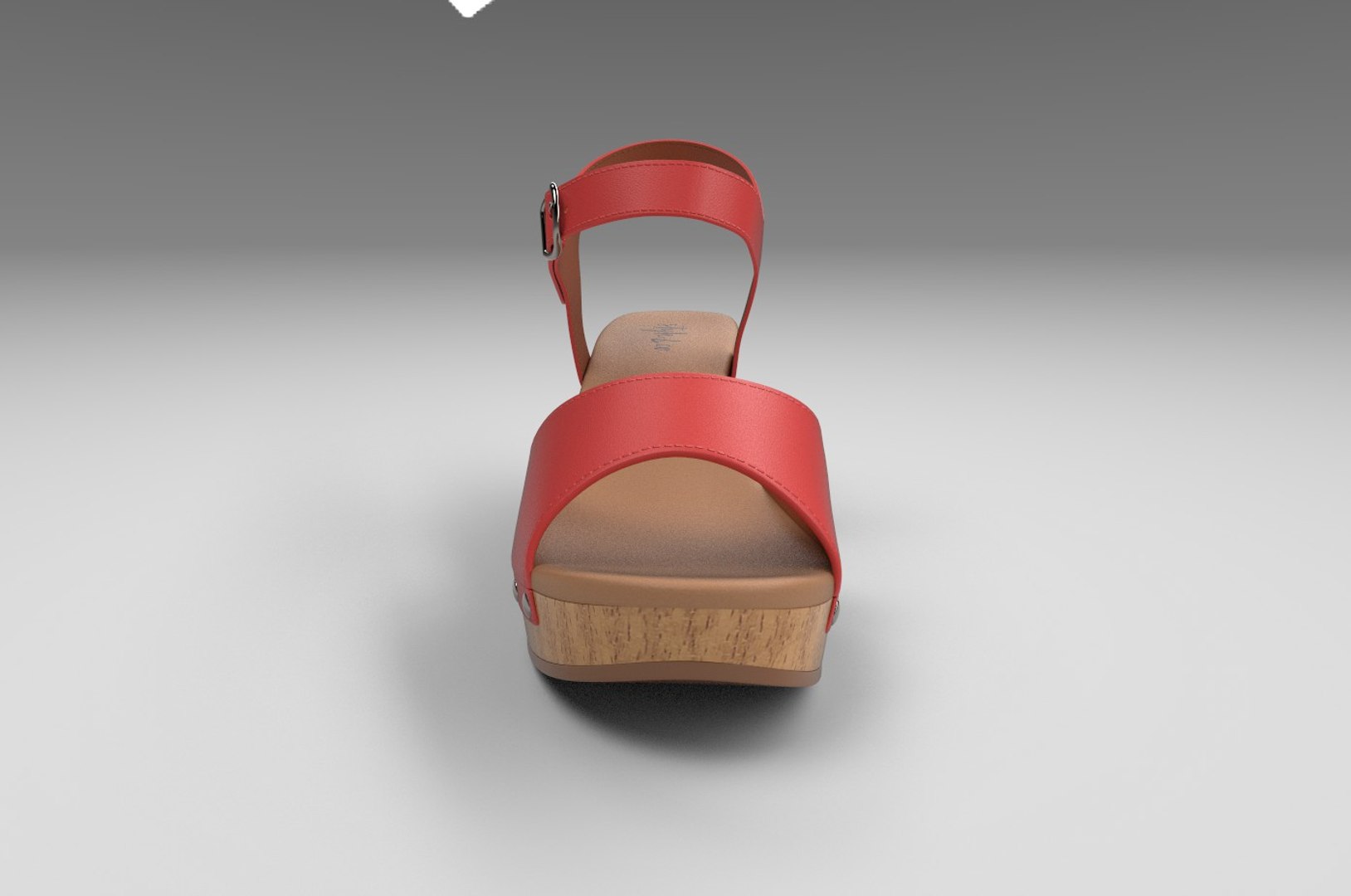 3D Anddreas Platform Block-heel Sandals Model - TurboSquid 1511790