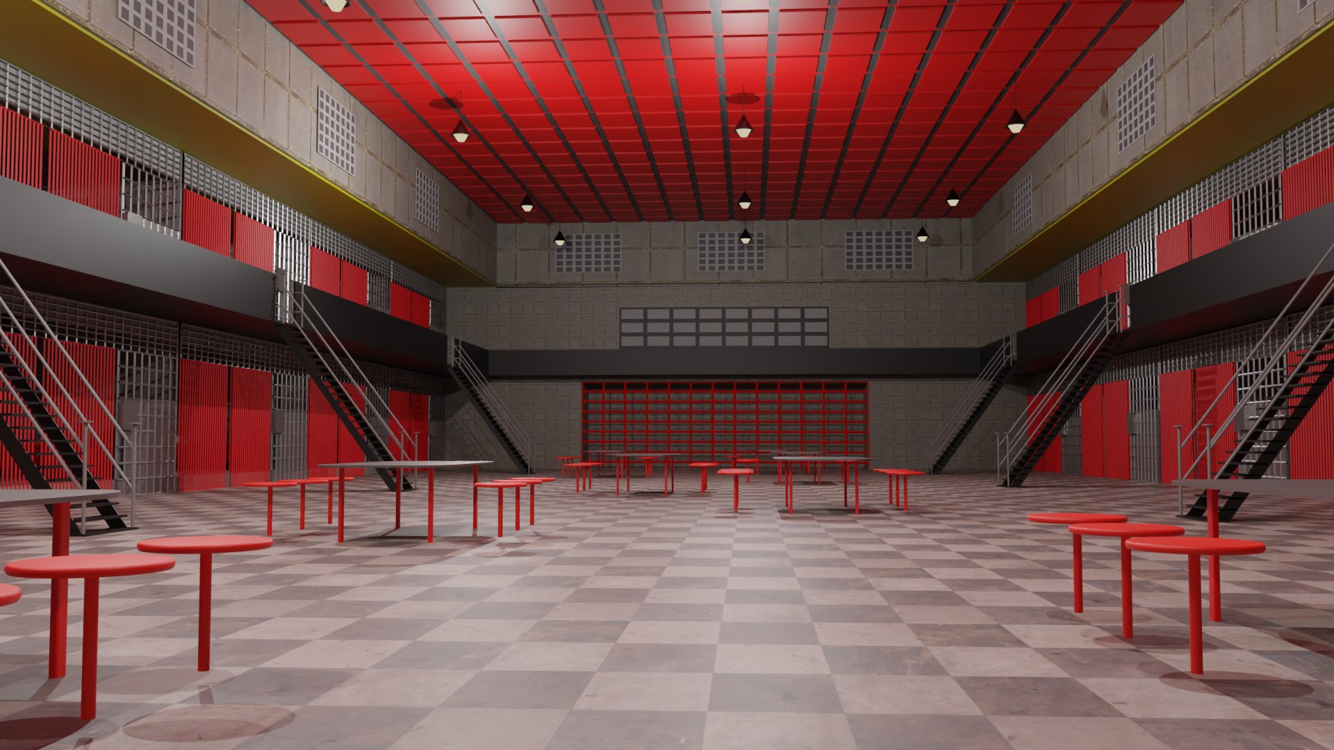 3D Prison Interior Model - TurboSquid 2157294