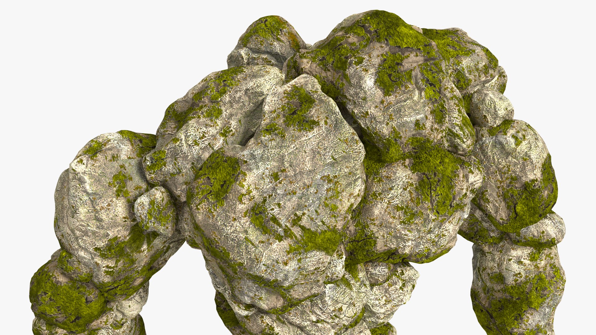 Stone Golem Character Walking Pose 3D - TurboSquid 2031225