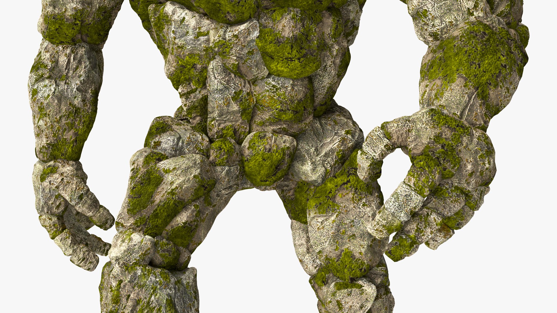 Stone Golem Character Walking Pose 3D - TurboSquid 2031225