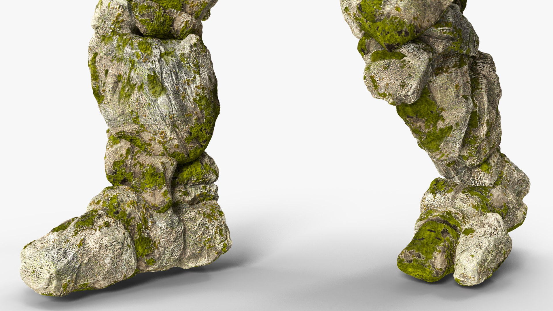 Stone Golem Character Walking Pose 3D - TurboSquid 2031225