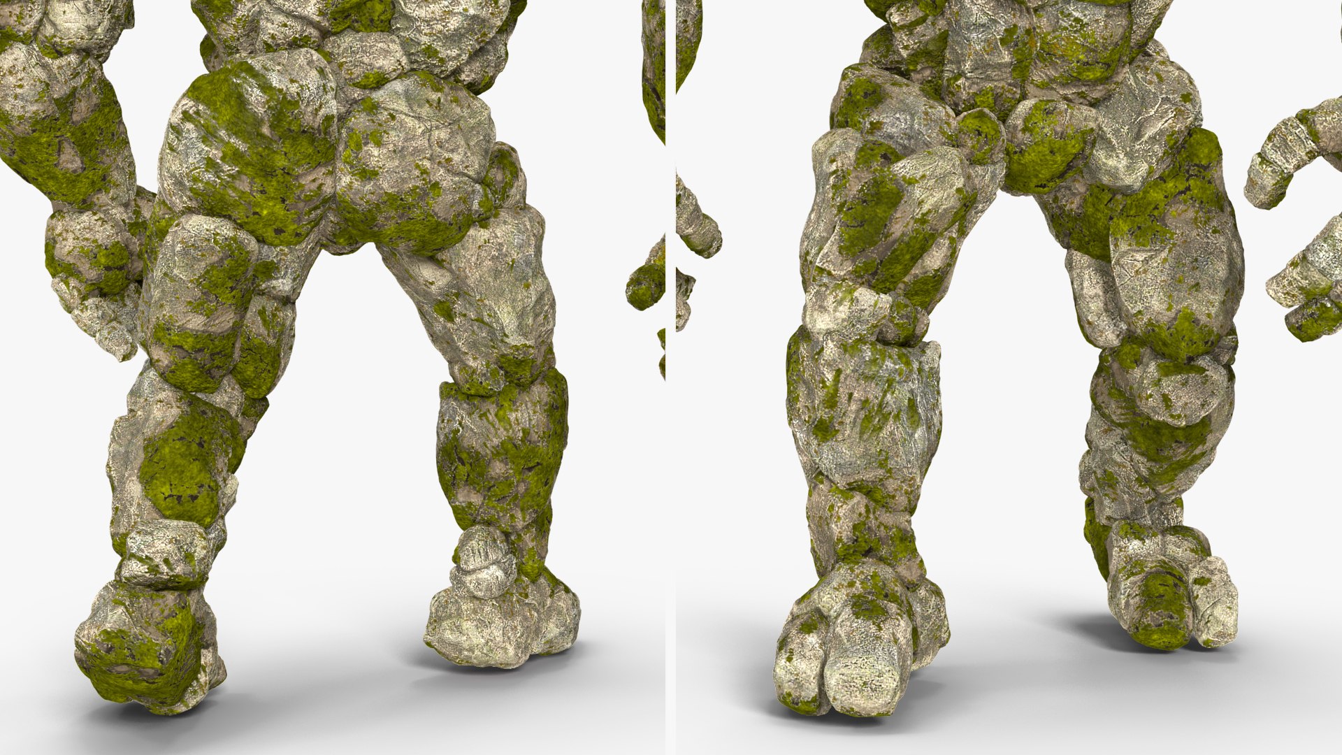 Stone Golem Character Walking Pose 3D - TurboSquid 2031225