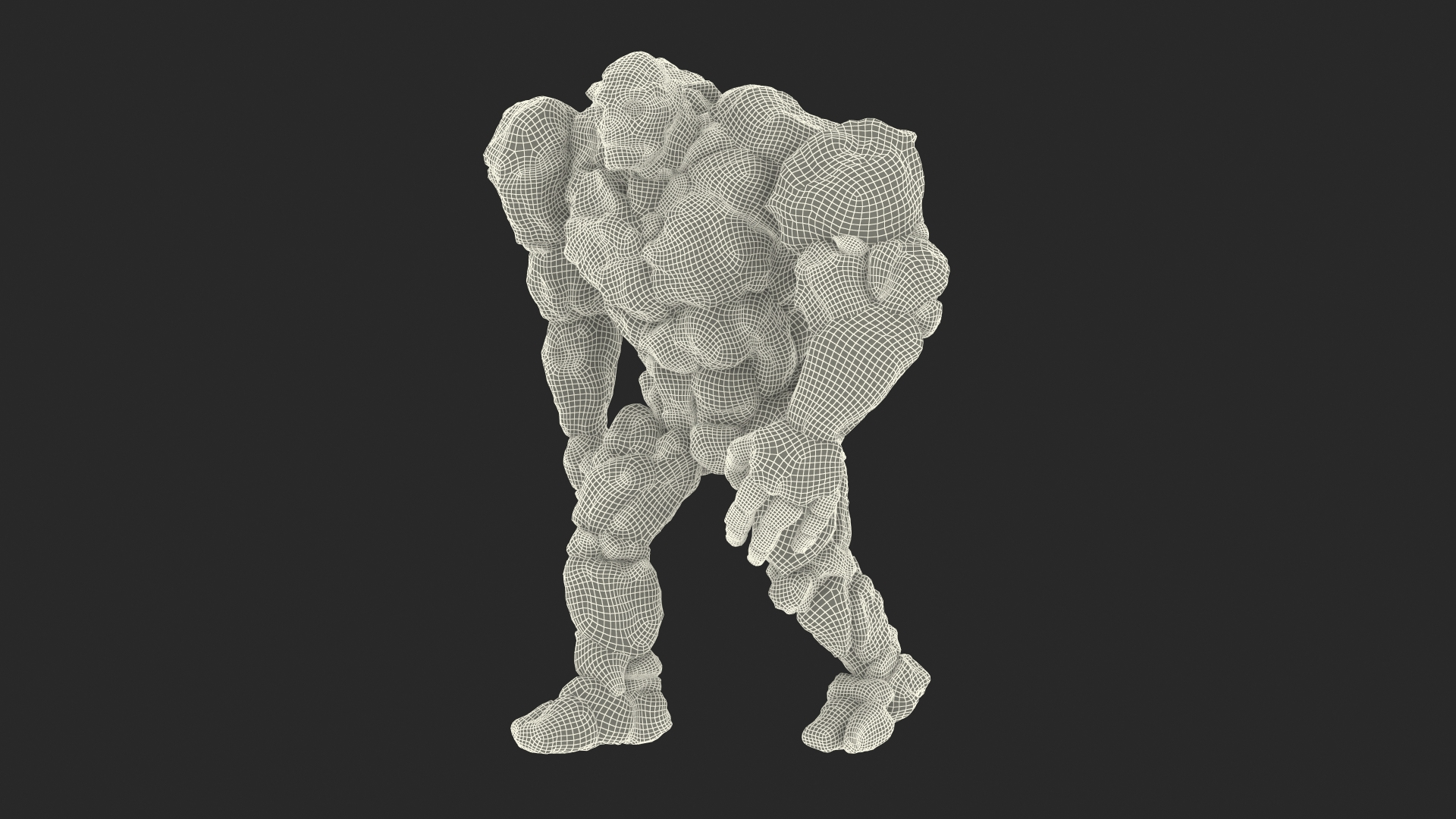 Stone Golem Character Walking Pose 3D - TurboSquid 2031225